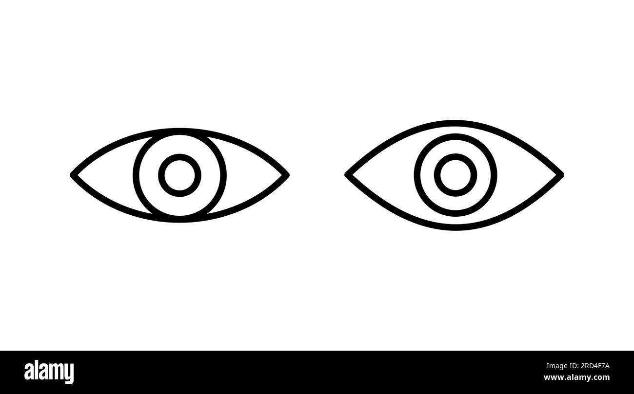 Augensymbol. Symbol "Look and Vision". Symbol für Augenvektor Stock ...