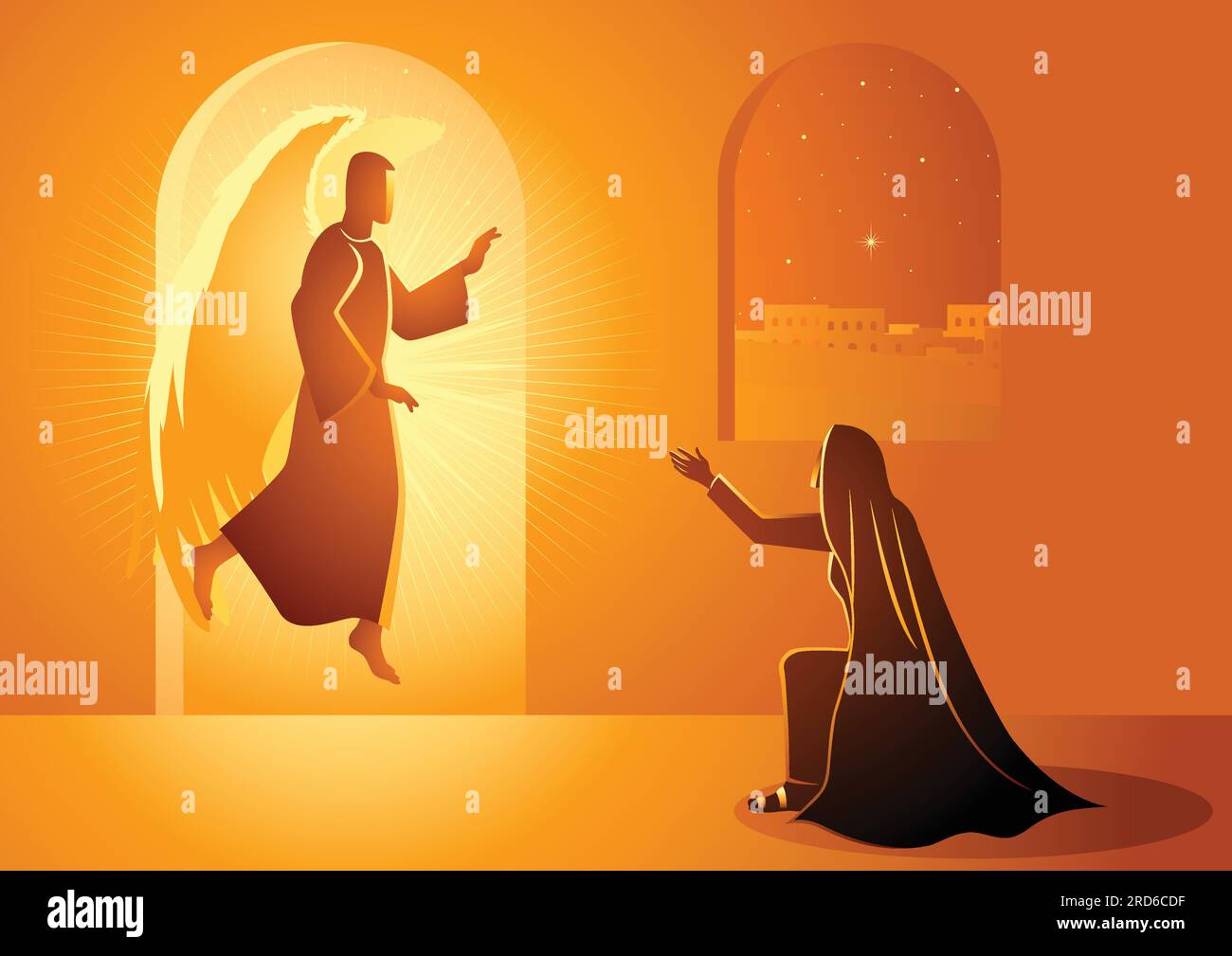 Annunciation of the blessed virgin mary Stock-Vektorgrafiken kaufen - Alamy