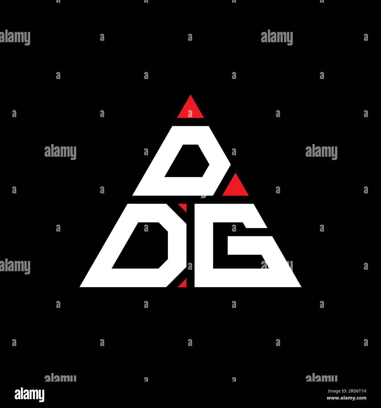 DDG-Logo mit Dreiecksbuchstaben und Dreiecksform. DDG-Dreieck-Logo ...
