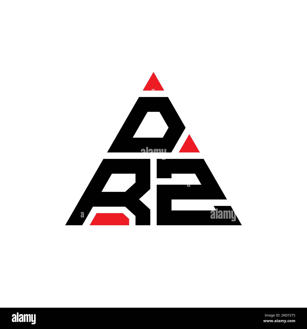 DRZ-Logo mit Dreiecksbuchstaben und Dreiecksform. DRZ-Dreieck-Logo ...