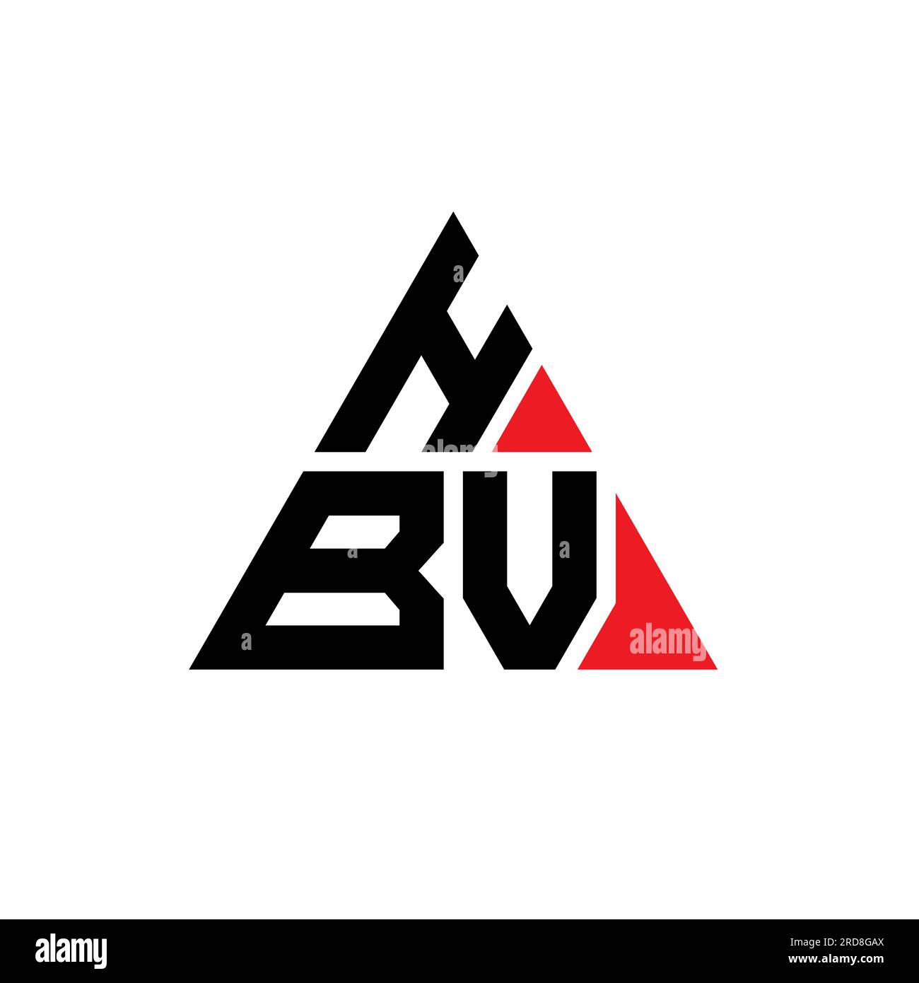 HBV-Logo mit Dreiecksbuchstaben in Dreiecksform. HBV-Dreieck-Logo ...