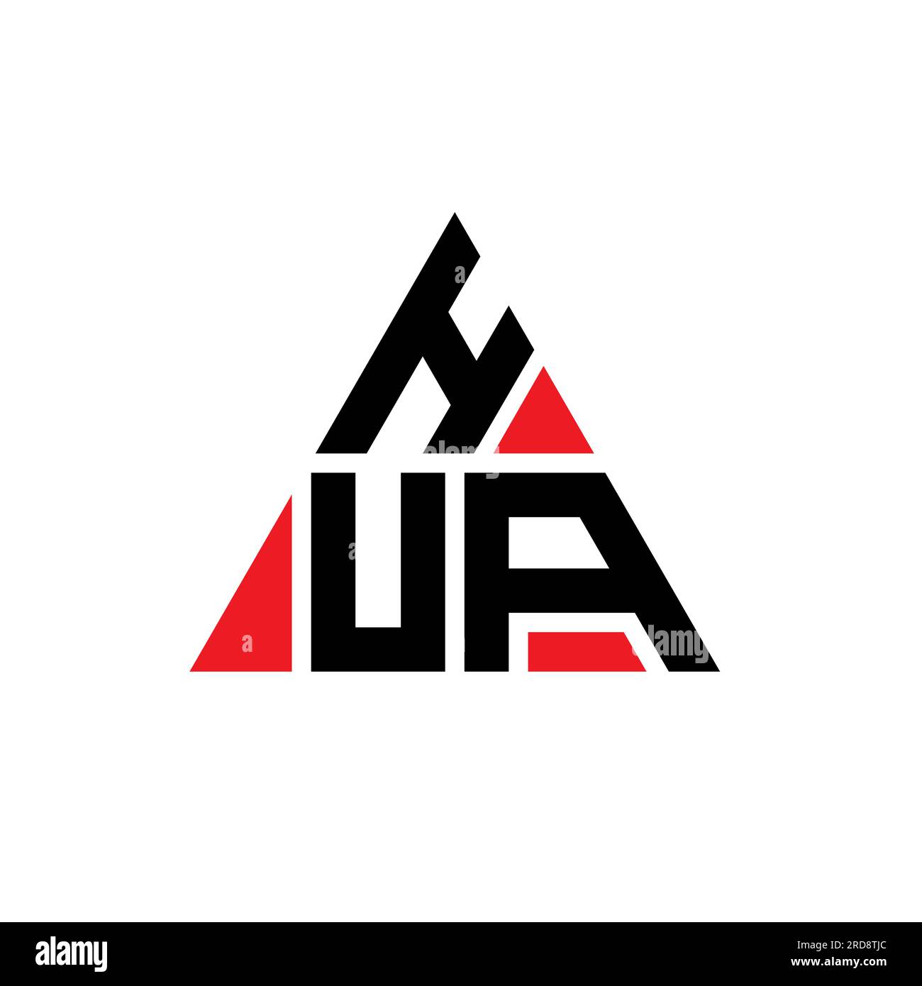HUA-Logo mit dreieckigem Buchstaben in Dreiecksform. MONOGRAMM mit HUA ...