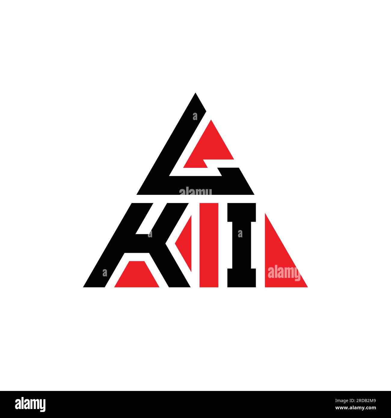 LKI-Logo mit Dreiecksbuchstaben und Dreiecksform. Monogramm mit LKI ...