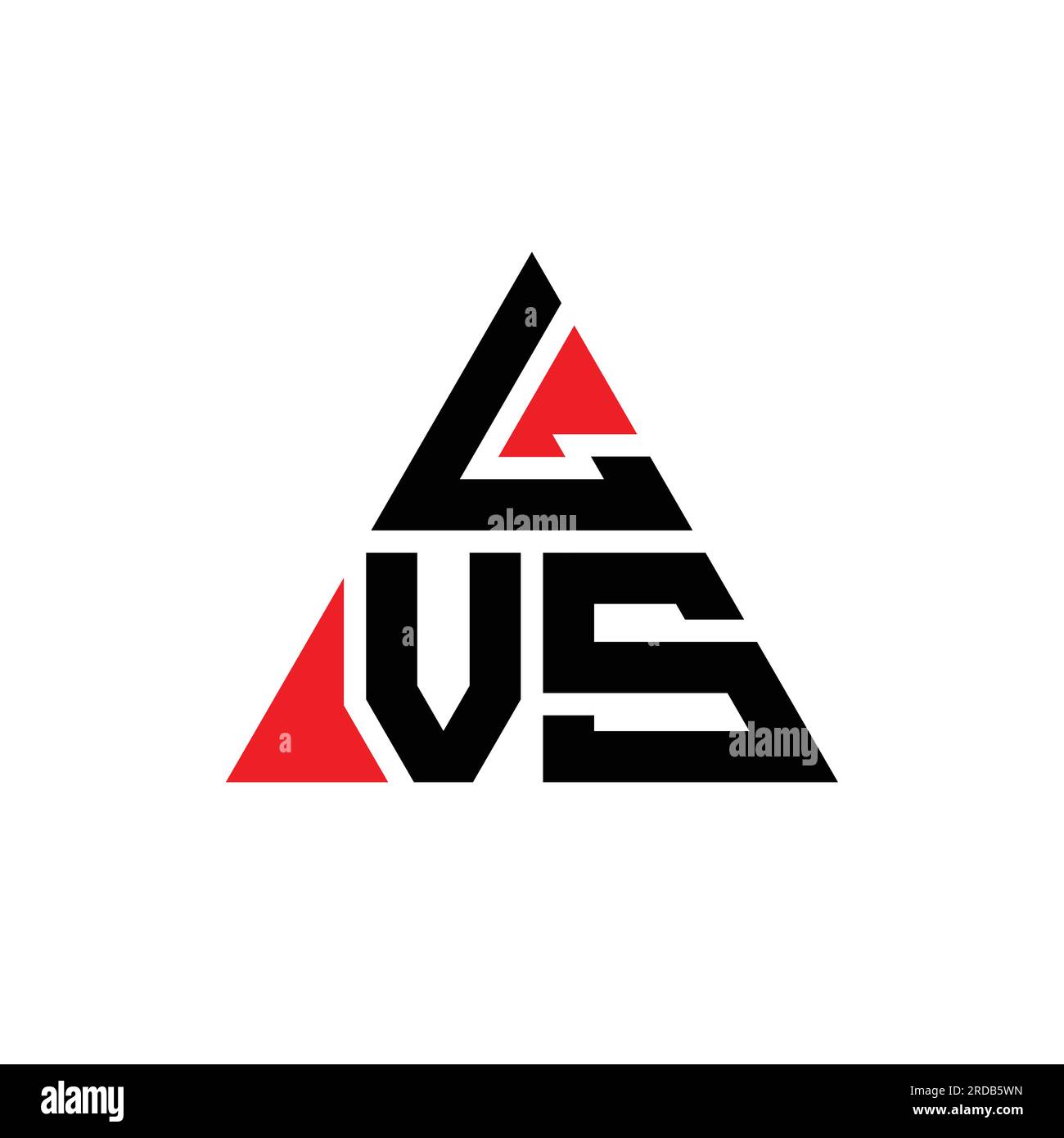LVS-Logo mit dreieckigem Buchstaben in Dreiecksform. LVS Dreieck Logo ...