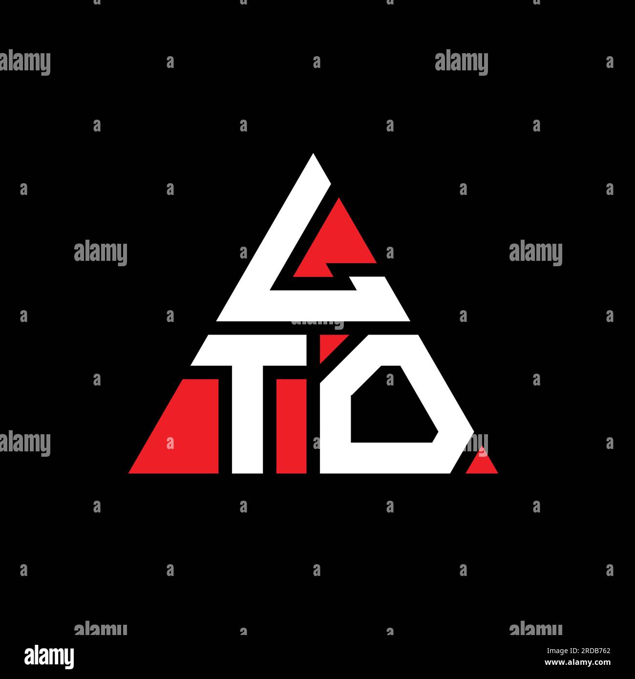 LTO-Logo mit dreieckigem Buchstaben in Dreiecksform. LTO-Dreieck-Logo ...