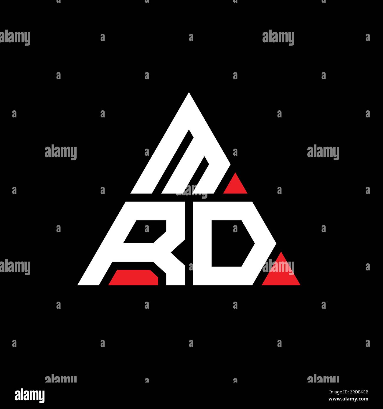 Mrd-Logo mit Dreiecksbuchstaben und Dreiecksform. Mrd Dreieck Logo ...