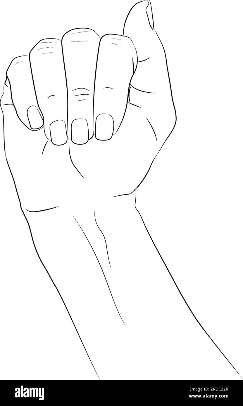 Anmutige hand Stock-Vektorgrafiken kaufen - Alamy