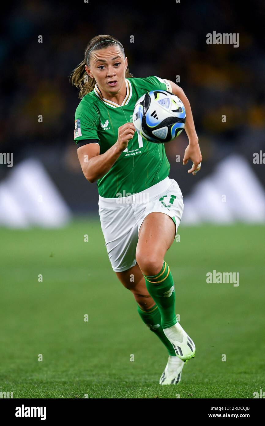 SYDNEY, AUSTRALIA - JULY 20: Katie McCabe of Ireland chases the ball ...