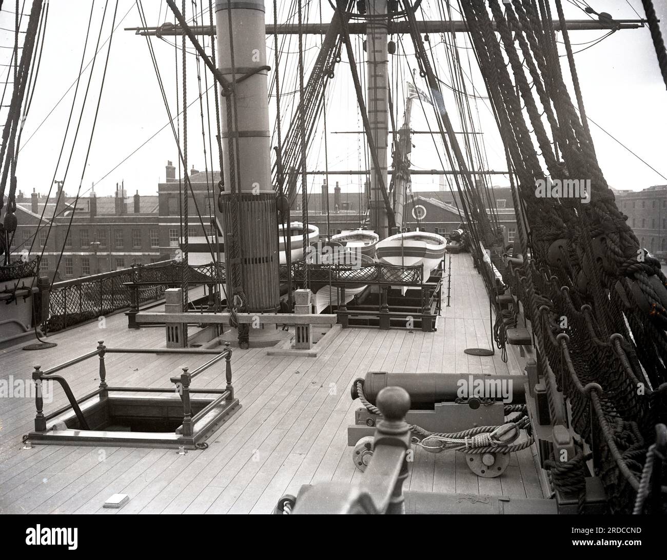 H.M.S. Victory, Lord Nelsons Flaggschiff bei der Schlacht von Trafalgar ...