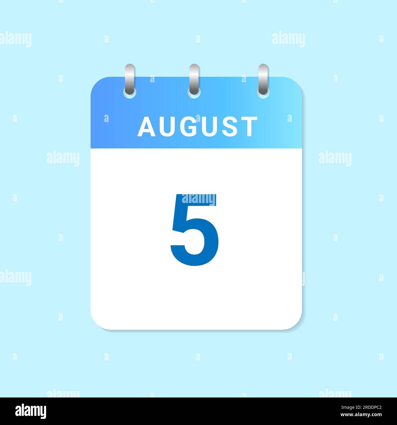 5 august Stock-Vektorgrafiken kaufen - Alamy