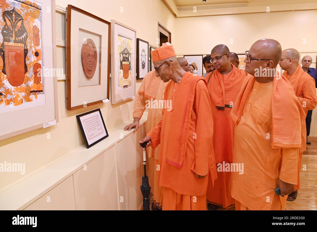 Kalkutta, Indien. 19. Juli 2023. Der Vizepräsident von Ramakrishna Math ...