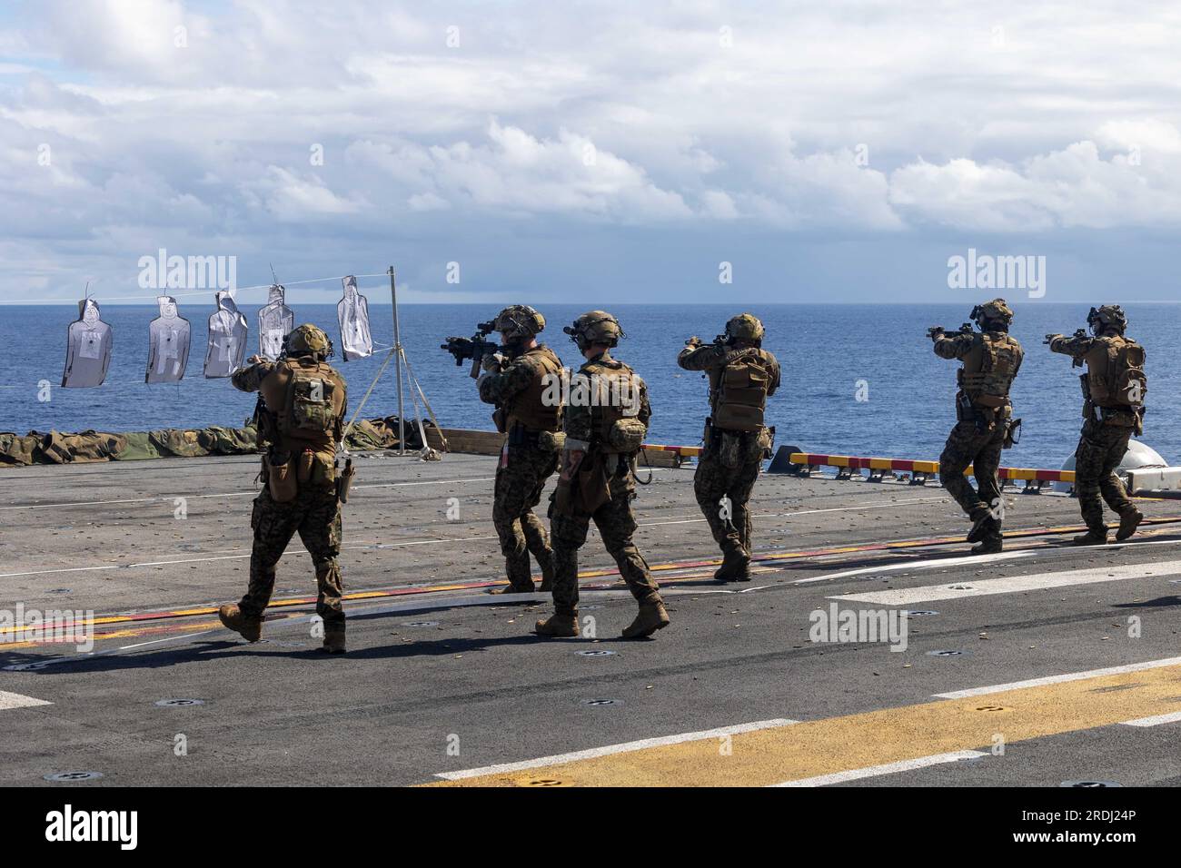 ATLANTIK (19. Juli 2023) Marines der Maritime Special Purpose Force, 26 ...