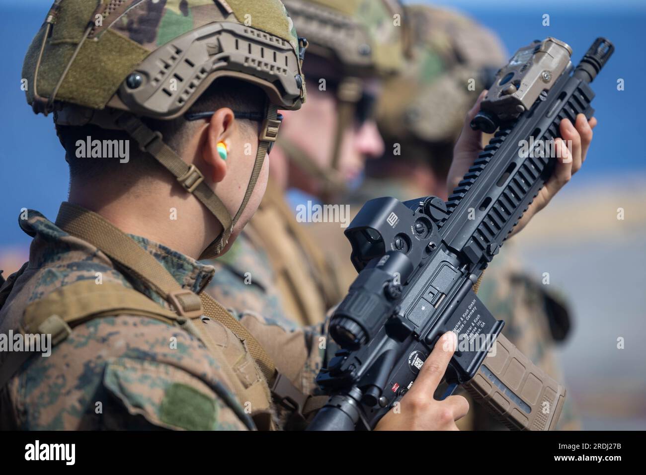 ATLANTIK (19. Juli 2023) Marines der Maritime Special Purpose Force, 26 ...