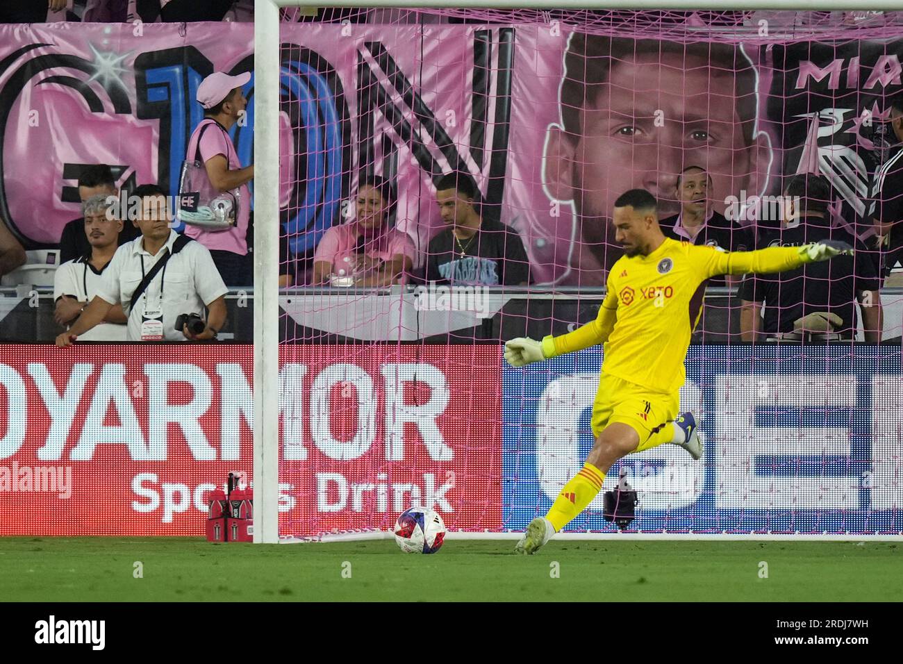 FORT LAUDERDALE, FL - JULY 21: Inter Miami goalkeeper Drake Callender ...