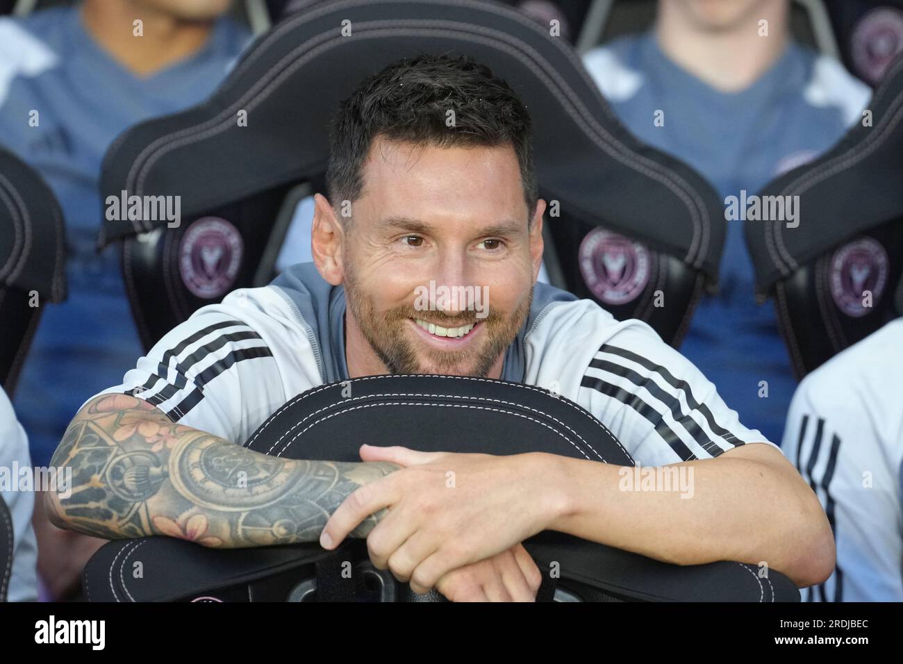 FORT LAUDERDALE, FL - JULY 21: Inter Miami midfielder Lionel Messi (10 ...