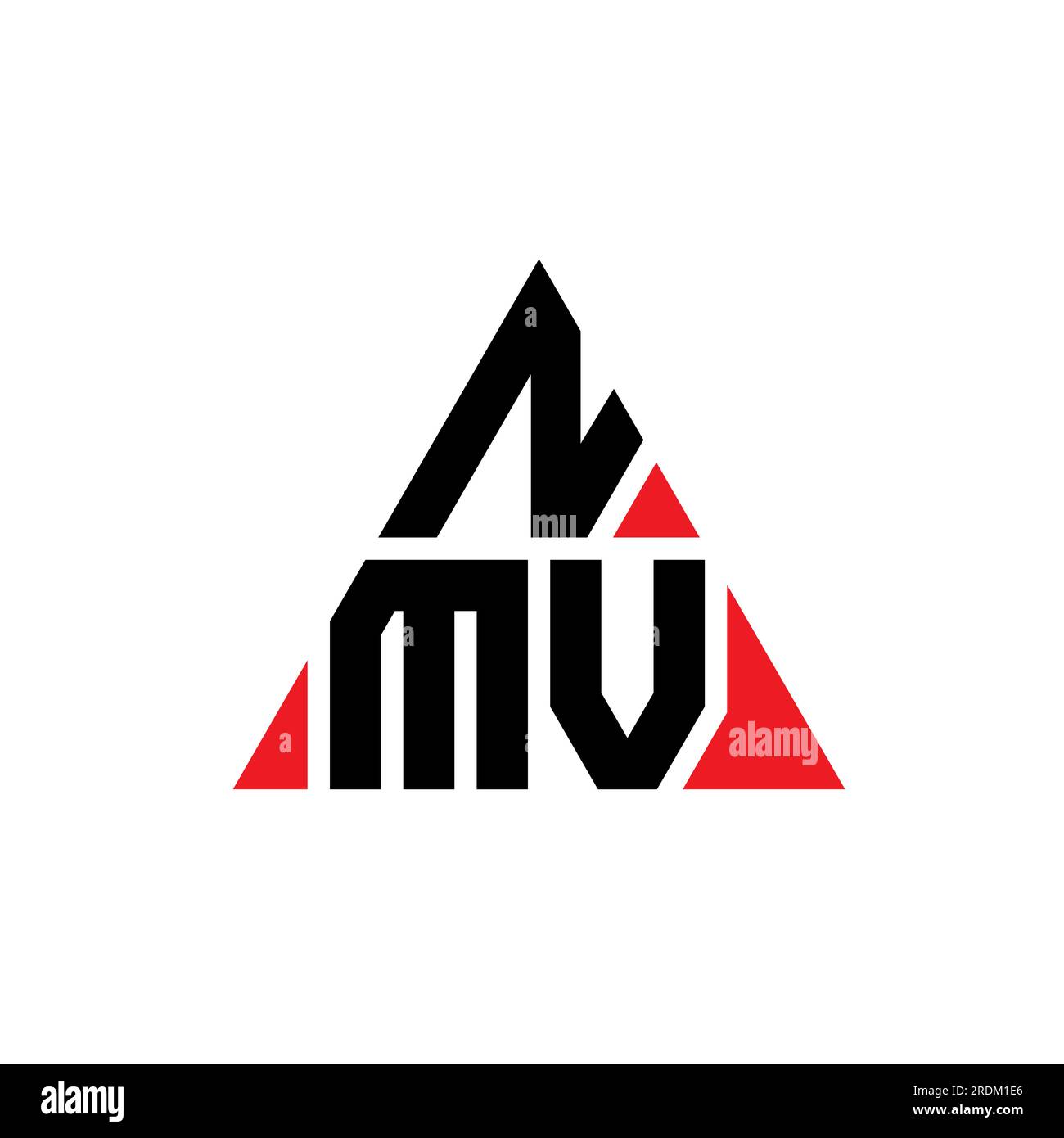 NMV-Logo mit dreieckigem Buchstaben in Dreiecksform. NMV-Dreieck-Logo ...