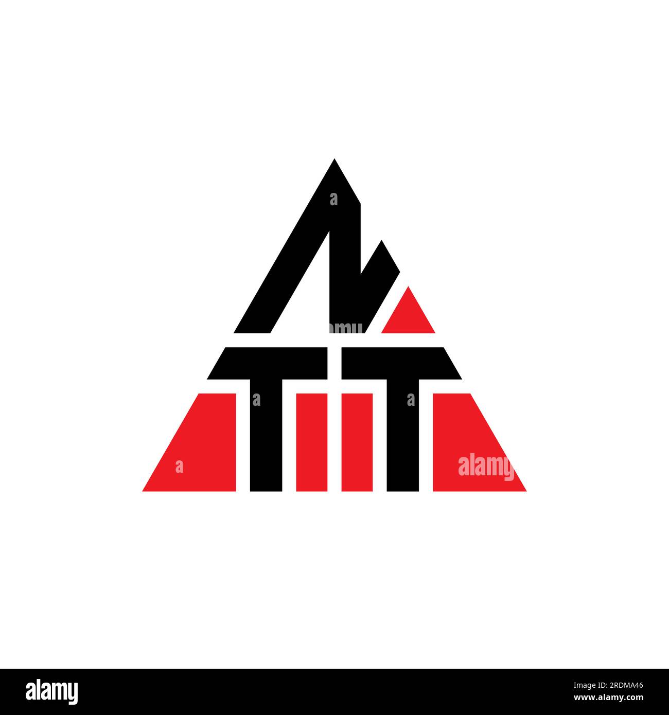 NTT-Logo mit dreieckigem Buchstaben und dreieckiger Form. NTT-Dreieck ...