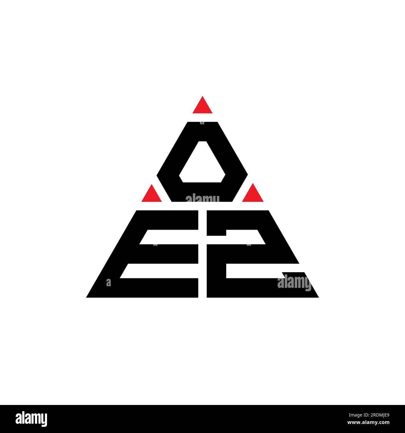 OEZ-Logo mit Dreiecksbuchstaben und Dreiecksform. Monogramm mit OEZ ...