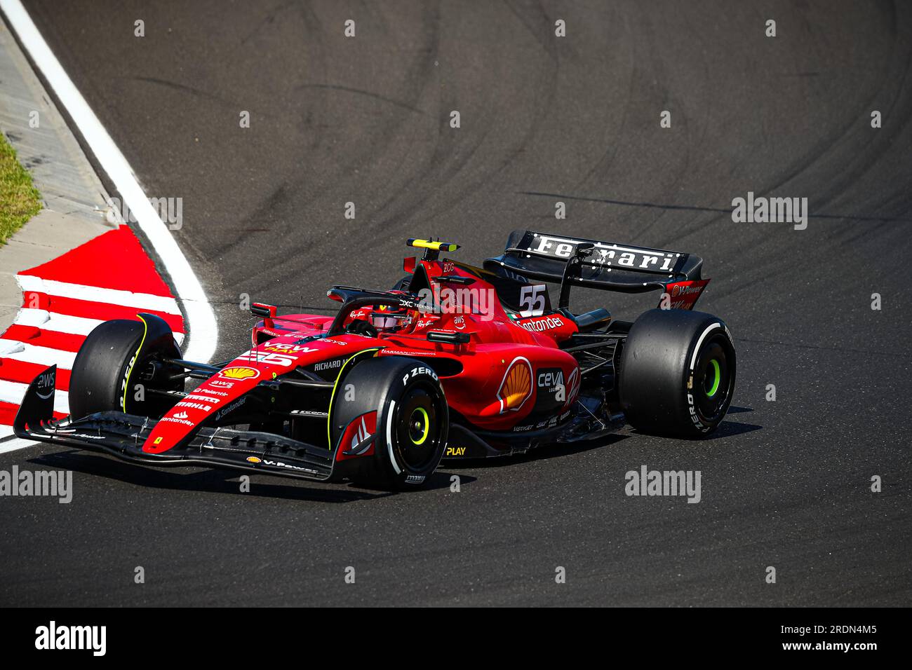 #55 Carlos Sainz, (ESP) Scuderia Ferrari während des ungarischen GP ...