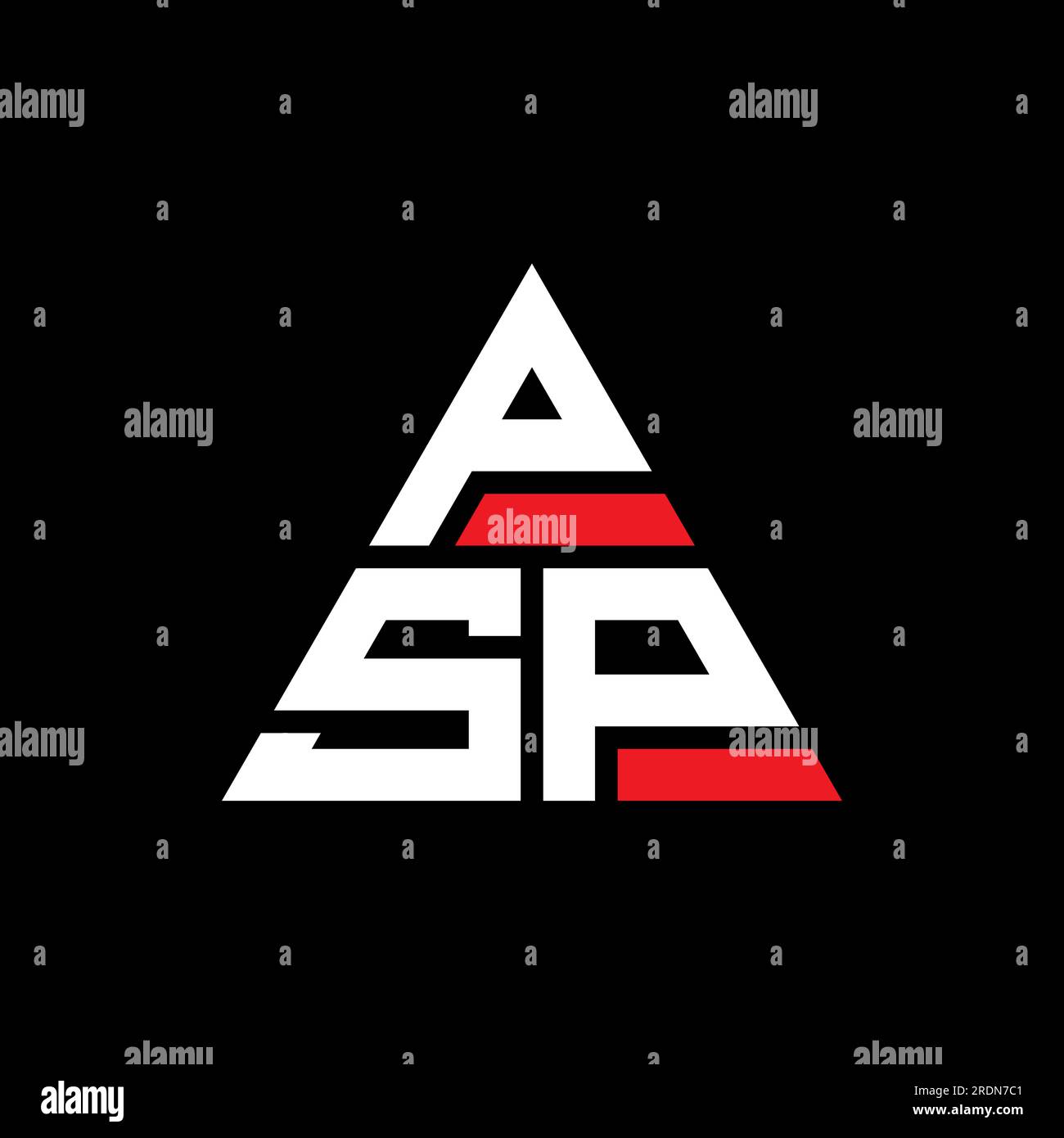PSP-Logo mit Dreiecksbuchstaben und Dreiecksform. Monogramm mit PSP ...