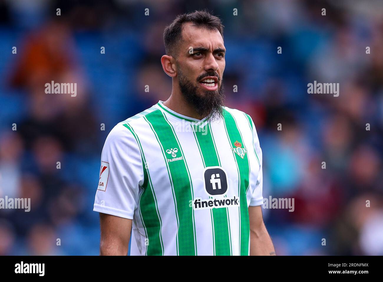 Borja Iglesias #9 of Betis während des Vorsaison Freundschaftsspiels ...