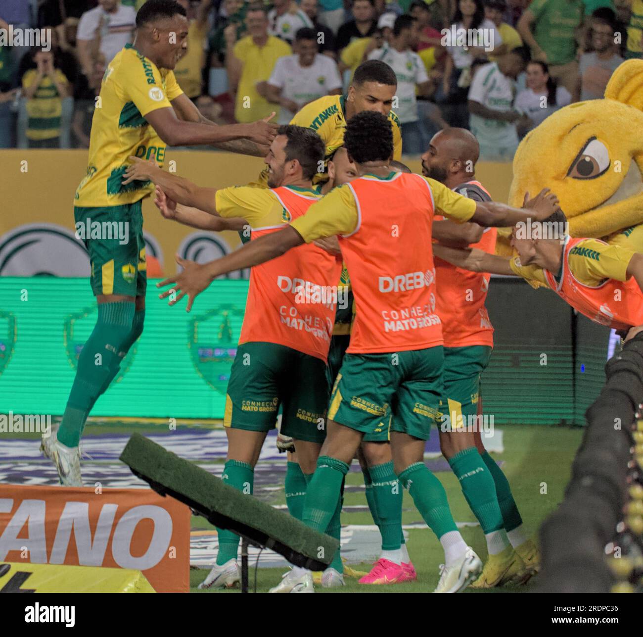 Cuiabá, MT - 22.07.2023: CUIABA X São PAULO - Spiel zwischen Cuiaba X São Pailo für die 16 ...