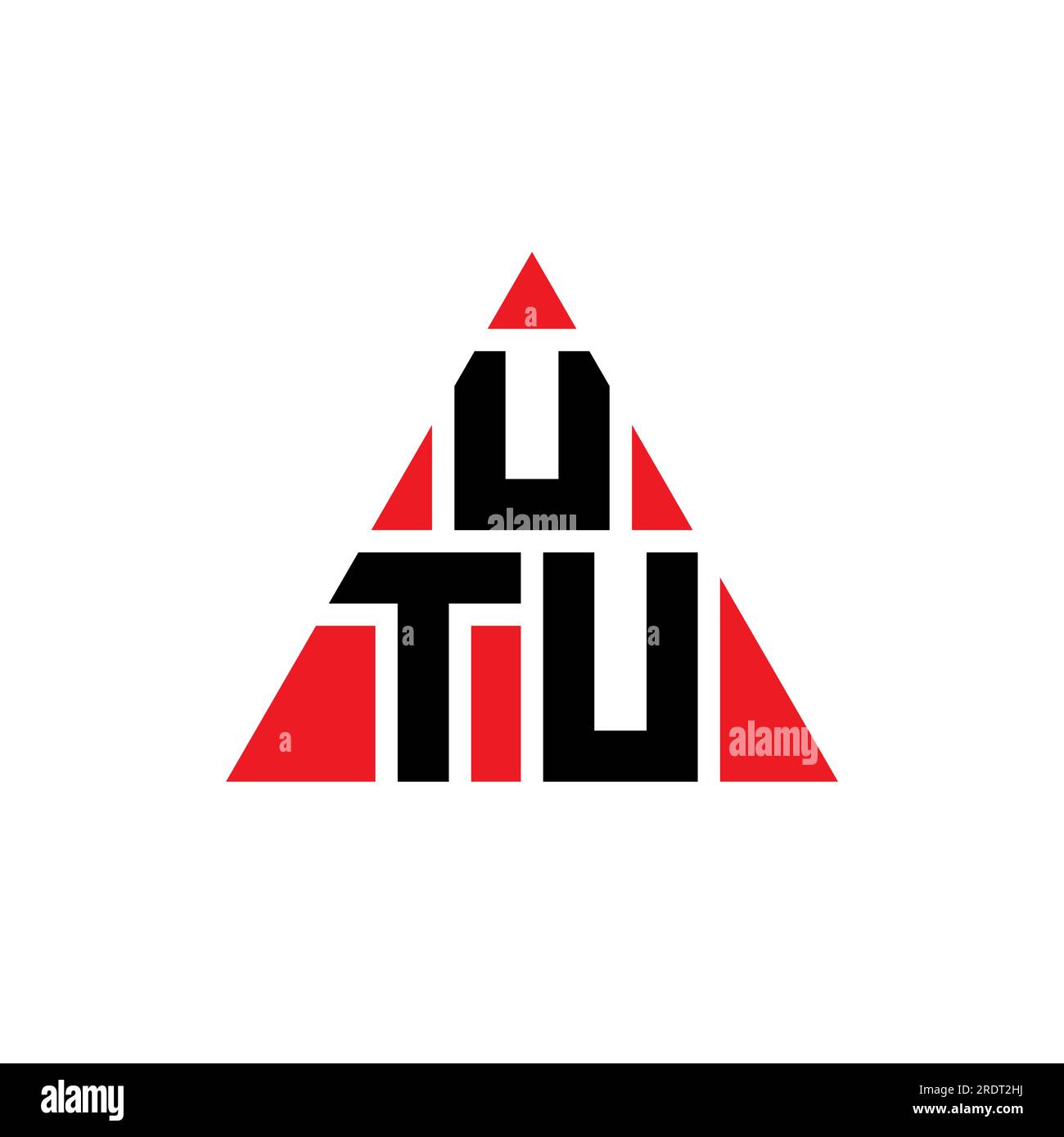LOGO mit UTU-Dreiecksbuchstaben und Dreiecksform. UTU-Dreieck-Logo ...