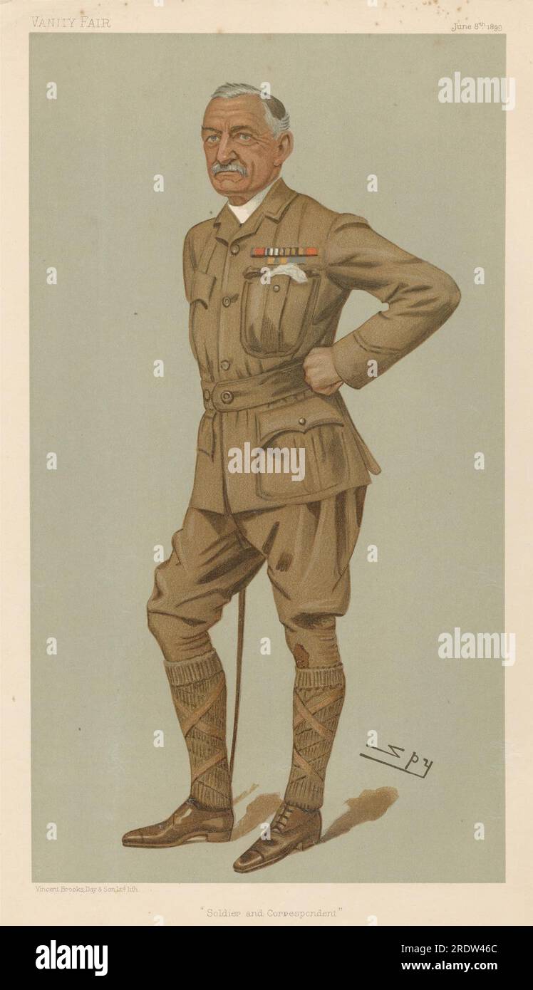 Vanity Fair: Militär und Marine; "Soldat und Korrespondent", Colonel ...