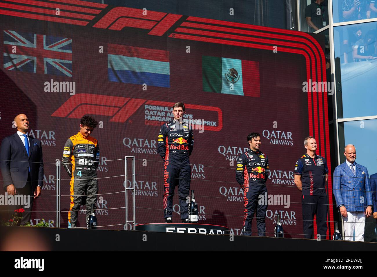 Podium: VERSTAPPEN Max (Ned), Red Bull Racing RB19, NORRIS Lando (gbr ...