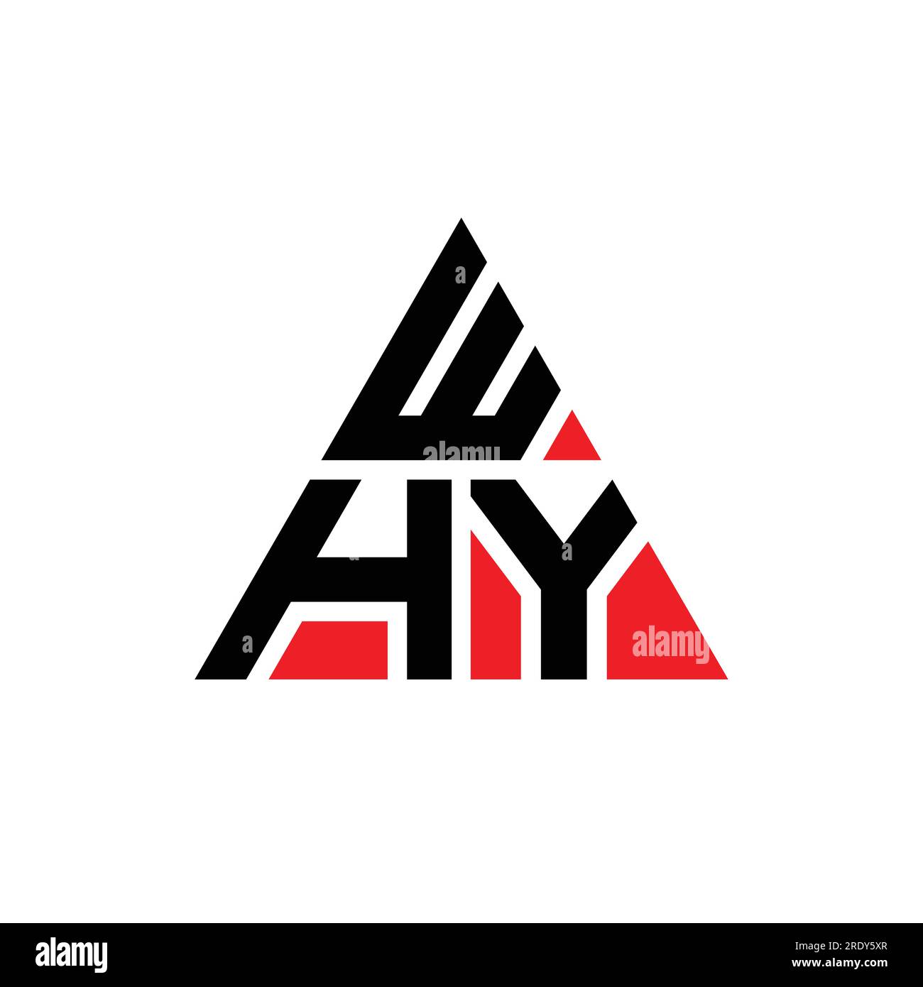 WARUM dreieckiges Logo mit Dreiecksform. WARUM Dreieck-Logo-Monogramm ...