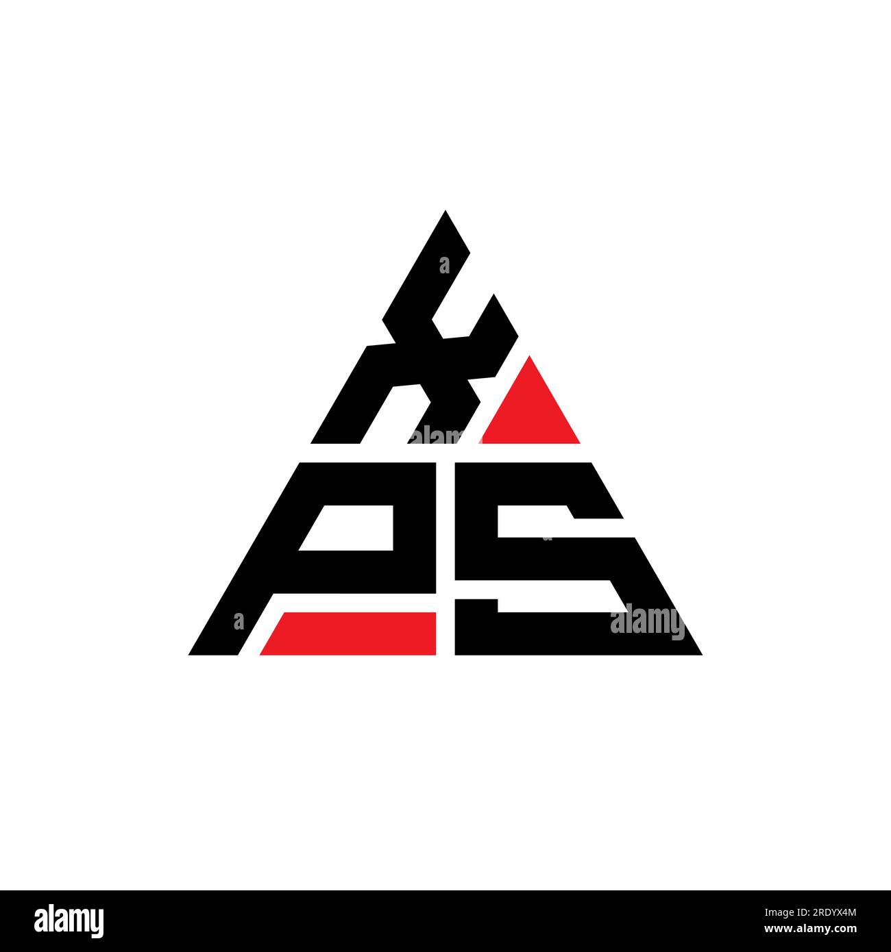 XPS-Logo mit Dreiecksbuchstaben und Dreiecksform. Monogramm mit XPS ...