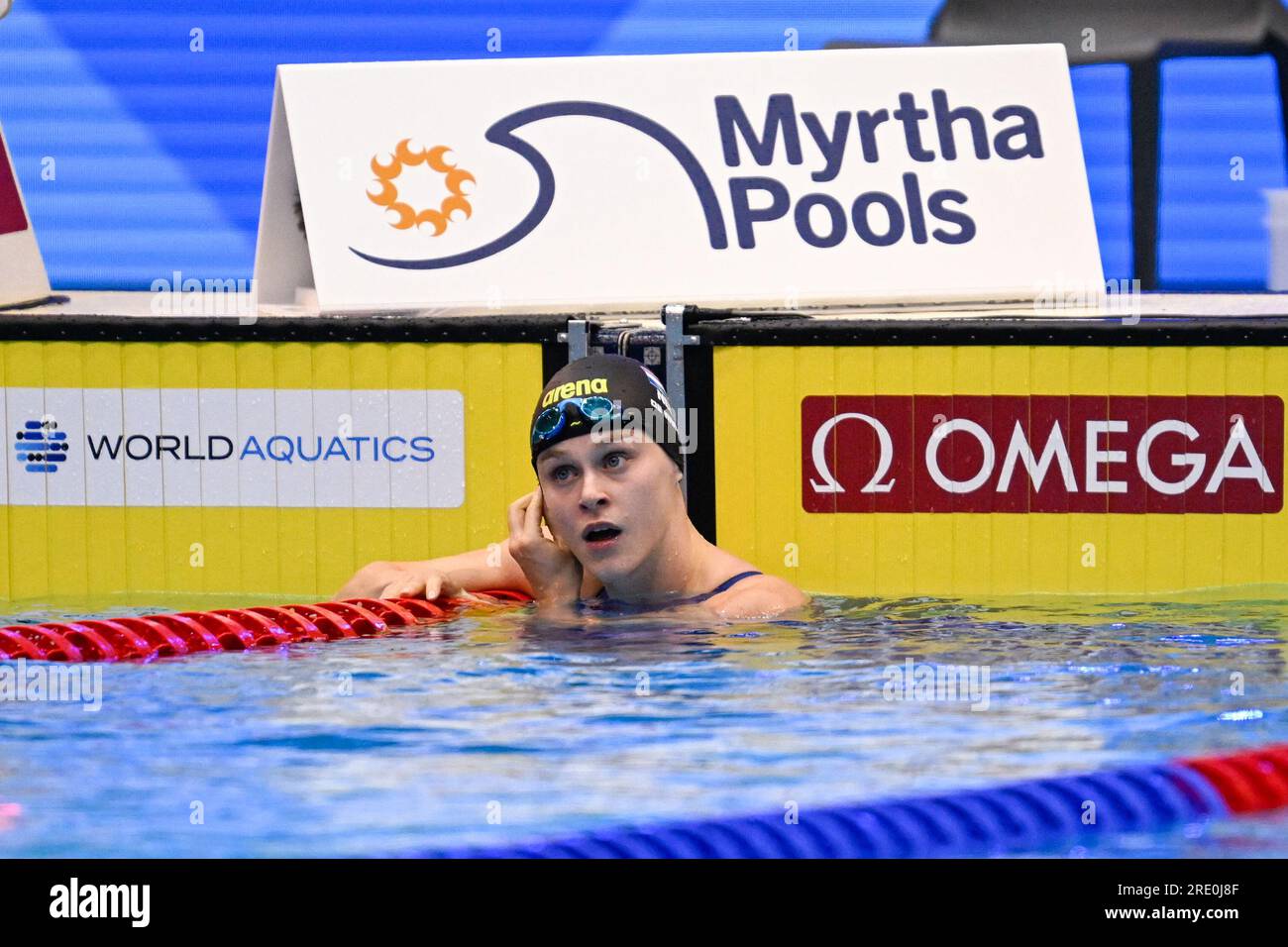 Fukuoka, Japan. 24. Juli 2023. FUKUOKA, JAPAN - 24. JULI: Maaike de ...