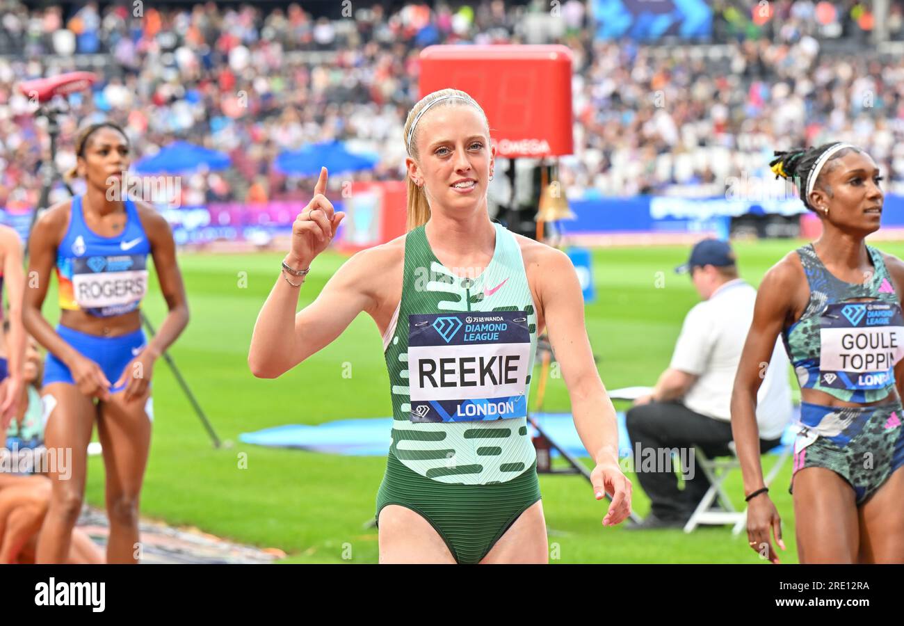 London, Großbritannien. 23. Juli 2023. London Stadium, Queen Elizabeth ...