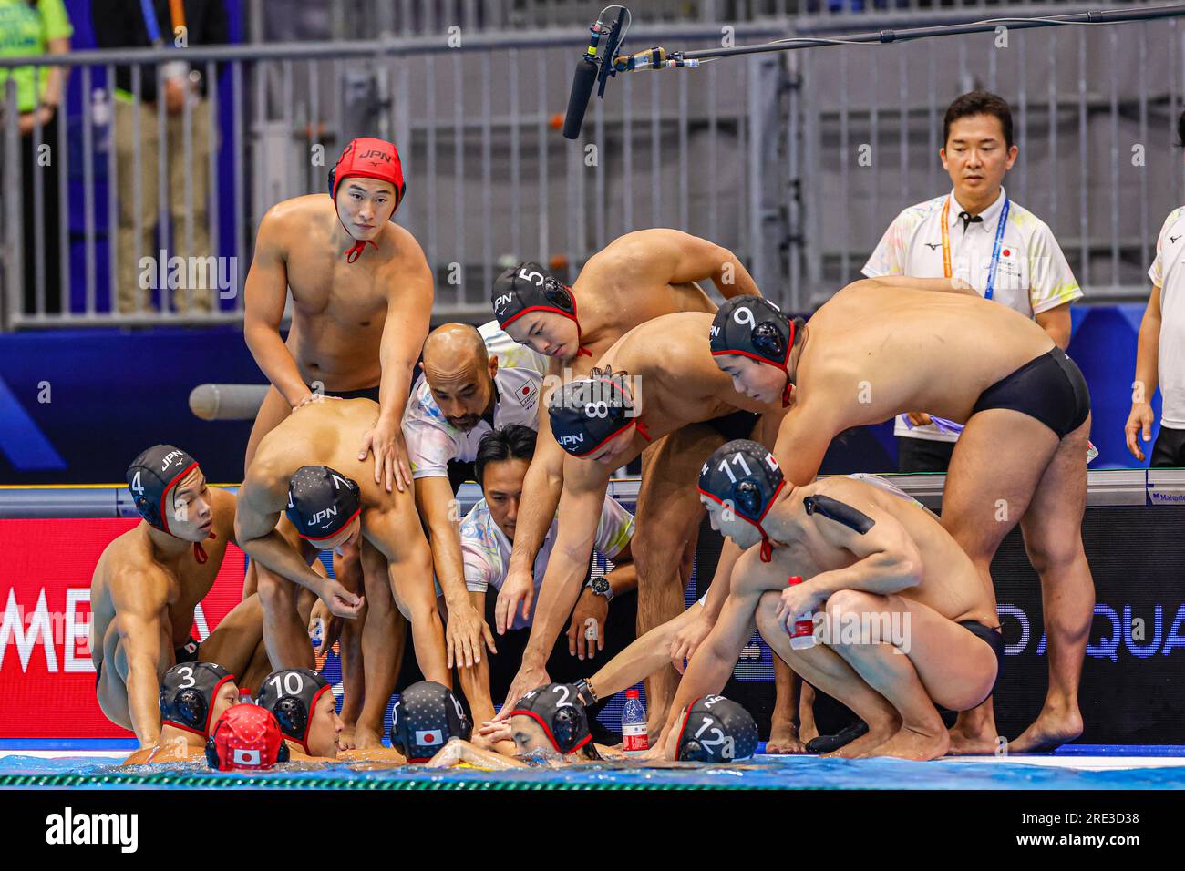 FUKUOKA, JAPAN - JULI 25: Katsuyuki Tanamura (Japan), Seiya Adachi (Japan), Taiyo Watanabe ...