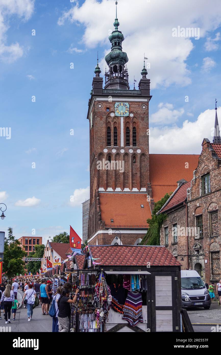 Danzig, Polen. 24. Juli 2023. Polen, Danzig, 24. Juli 2023 Menschen ...