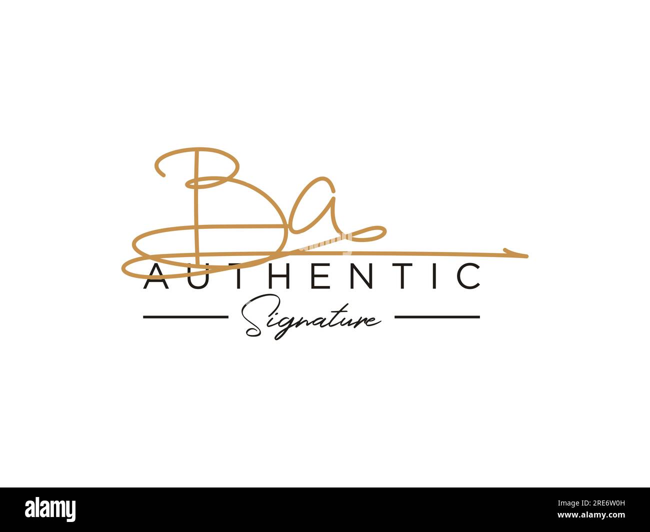 Logotipo de la letra ba Stock-Vektorgrafiken kaufen - Alamy