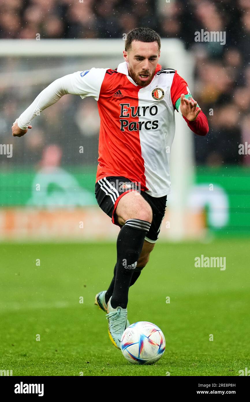 Rotterdam - Orkun Kokcu von Feyenoord während des Spiels Feyenoord gegen FC Utrecht im Stadion ...