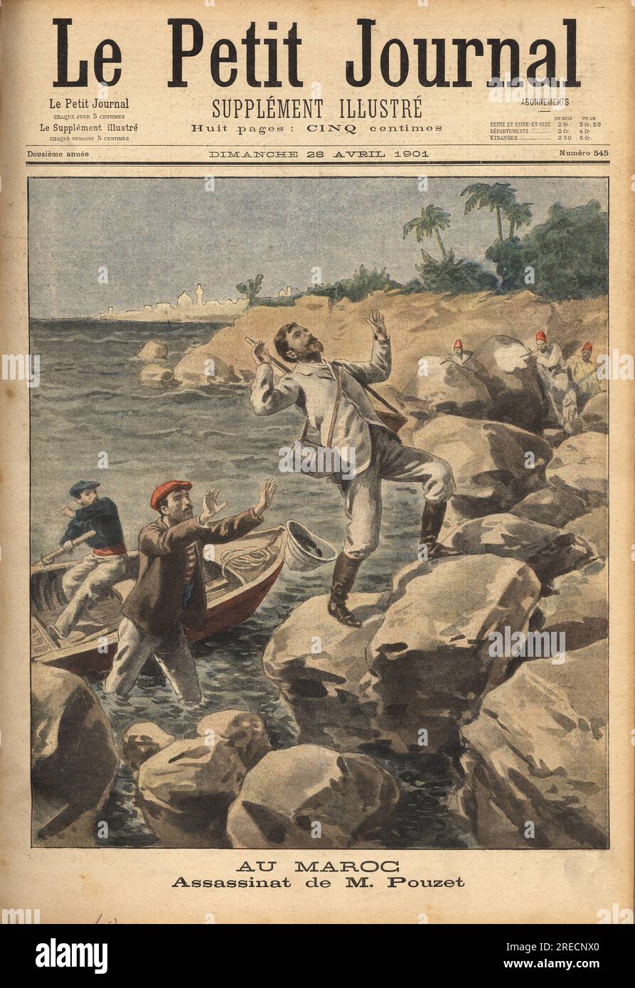 Au Maroc, Attentat d'un francais, M.Pouzet, en pleine Mission d ...