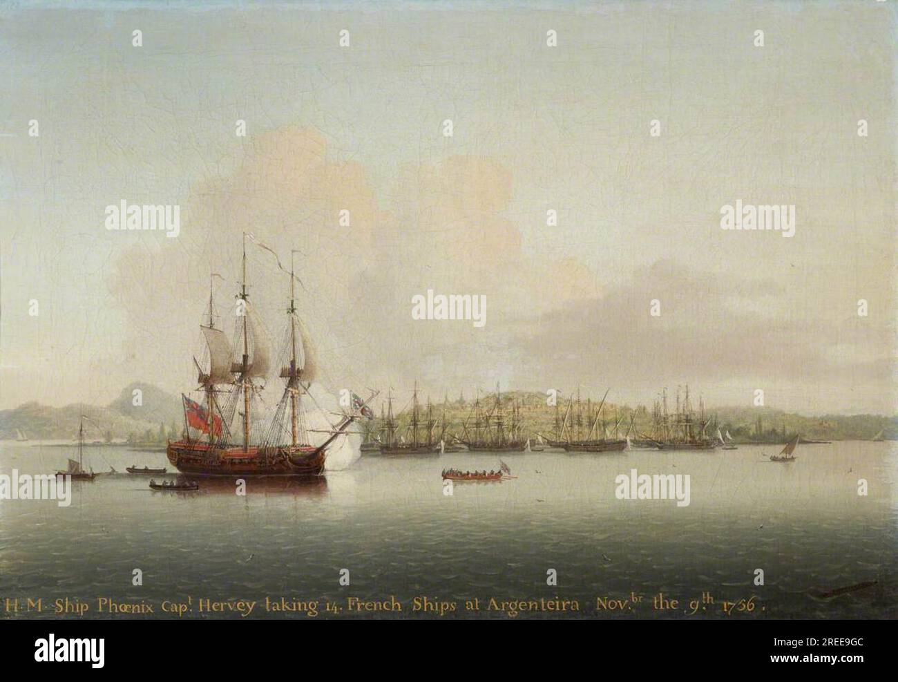 Kapitän Augustus John Hervey, später 3. Graf von Bristol (1724-1779) in ...