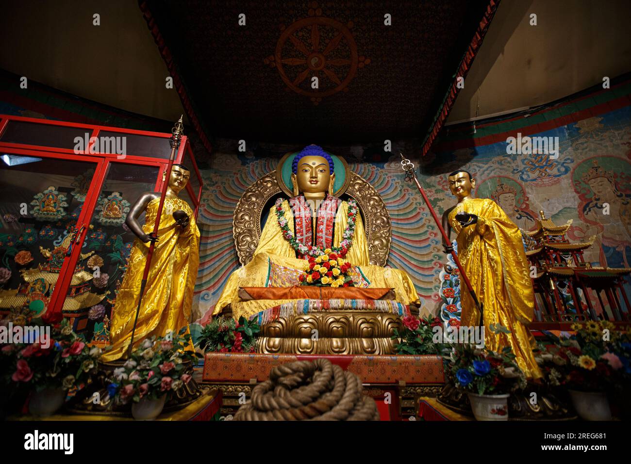 Ulaanbaatar, Mongolei. juli 2023. Das Khuree TSAM-Festival war das ...