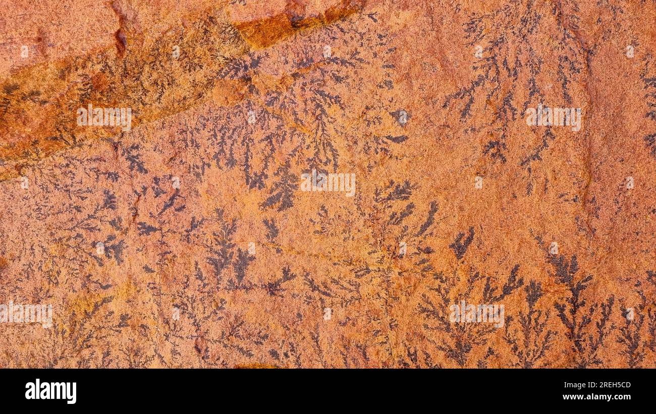 Die natürlich vorkommende Mangankonzentration im Sinai-Hochplateau ...