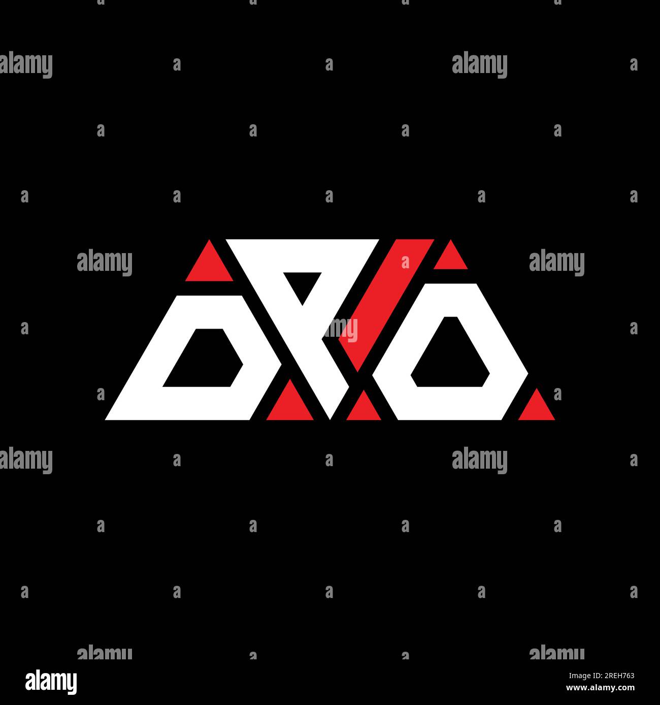 DPO-Logo mit dreieckigem Buchstaben in Dreiecksform. DPO-Dreieck-Logo ...