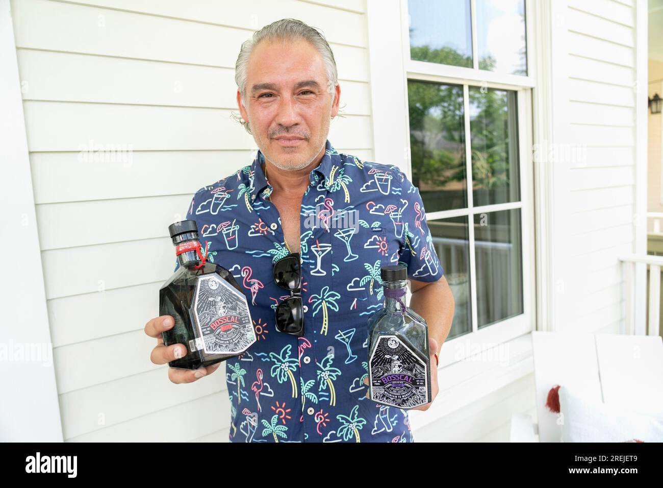 Nelson Nieves, Founder of Bosscal Mezcal poses at the 2023 Tales of the ...