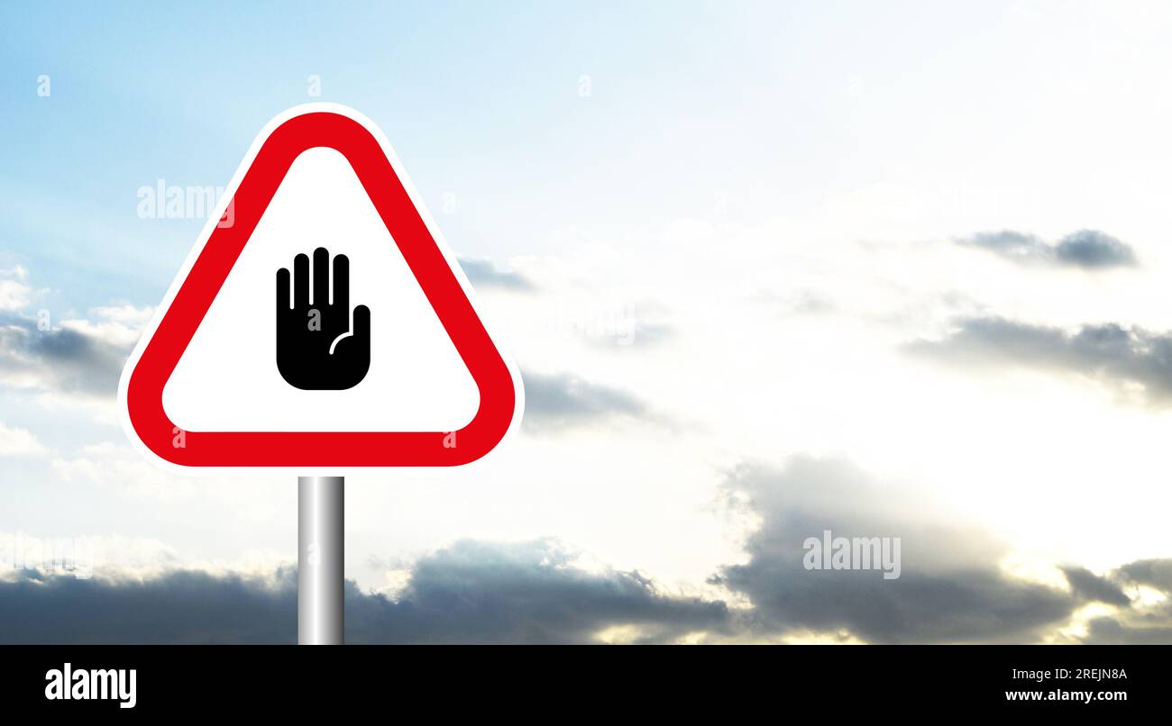 Zeichen stop verbotene hand -Fotos und -Bildmaterial in hoher Auflösung ...