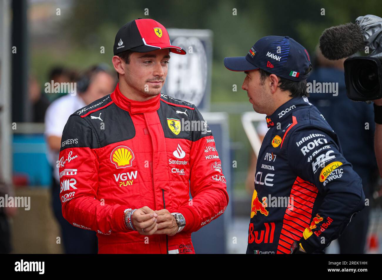 #16 Charles Leclerc, (MON) Scuderia Ferrari während des belgischen GP, Spa-Francorchamps 27-30 ...