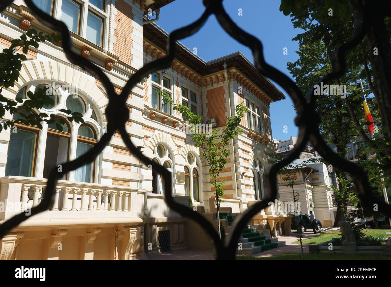 Bukarest, Rumänien - 28. Juli 2023: Hauptquartier der Präfektur ...