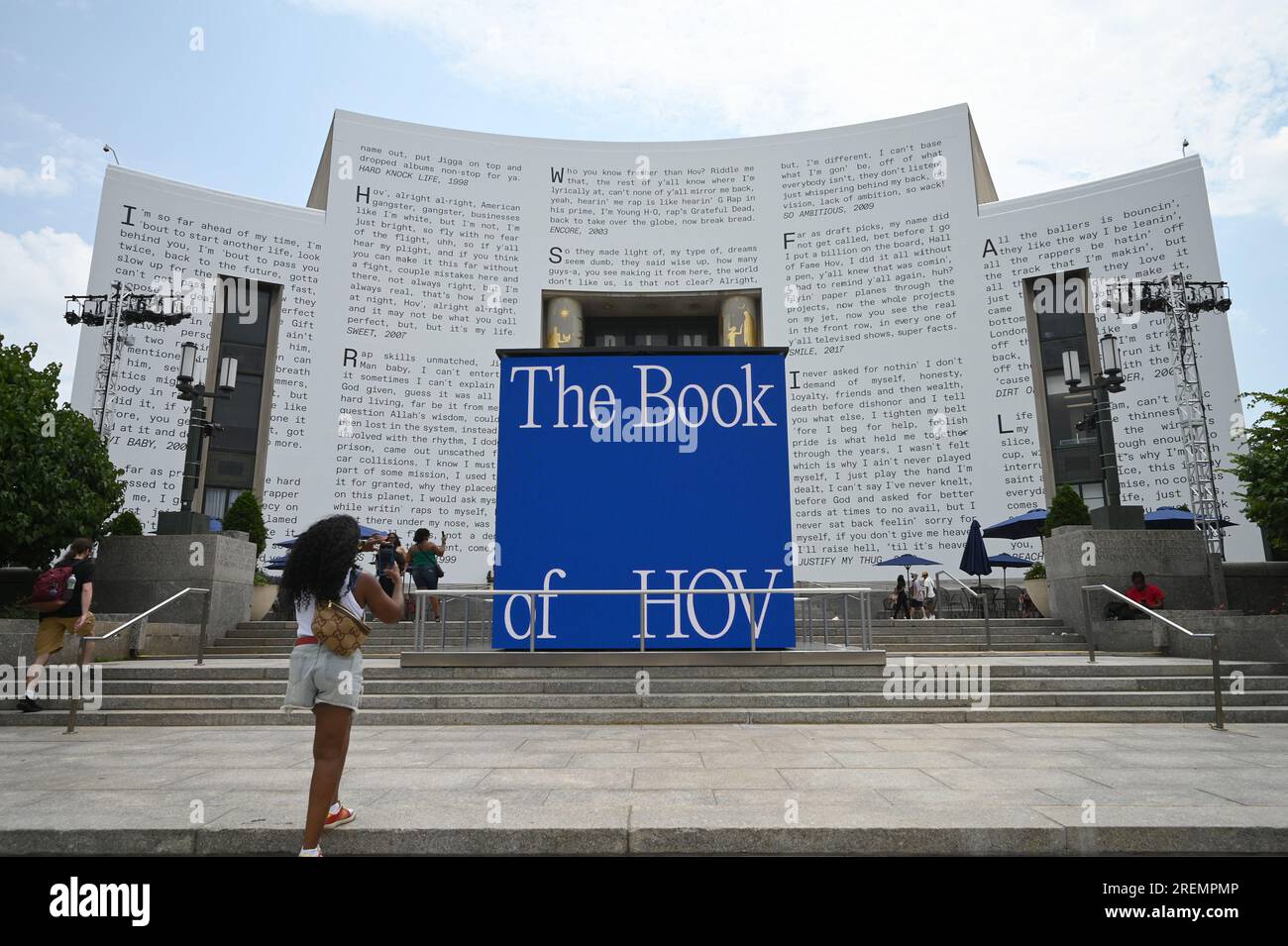 New York, USA. 27. Juli 2023. Außenansicht der Brooklyn Public Library ...