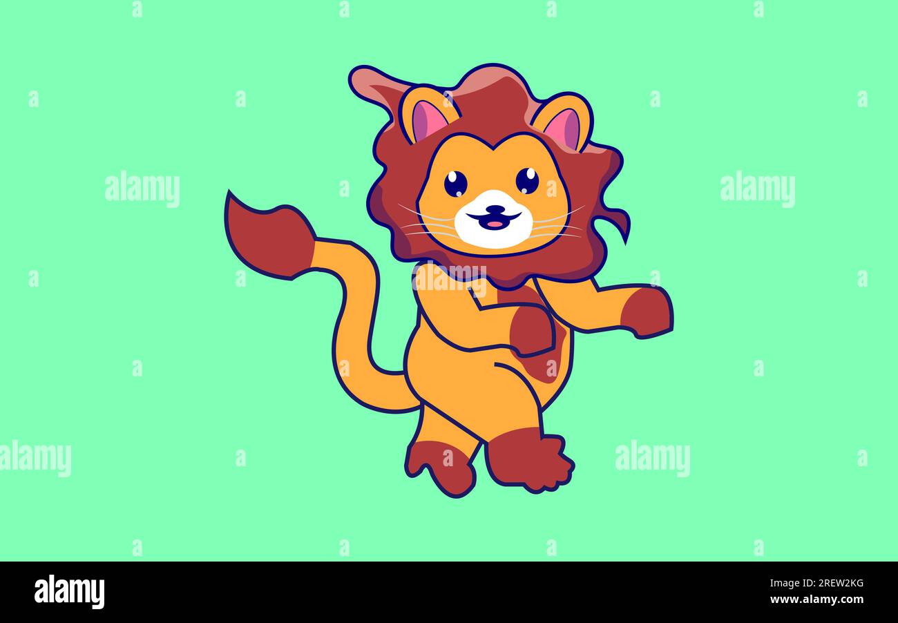 Cartoon löwe krone Stock-Vektorgrafiken kaufen - Alamy