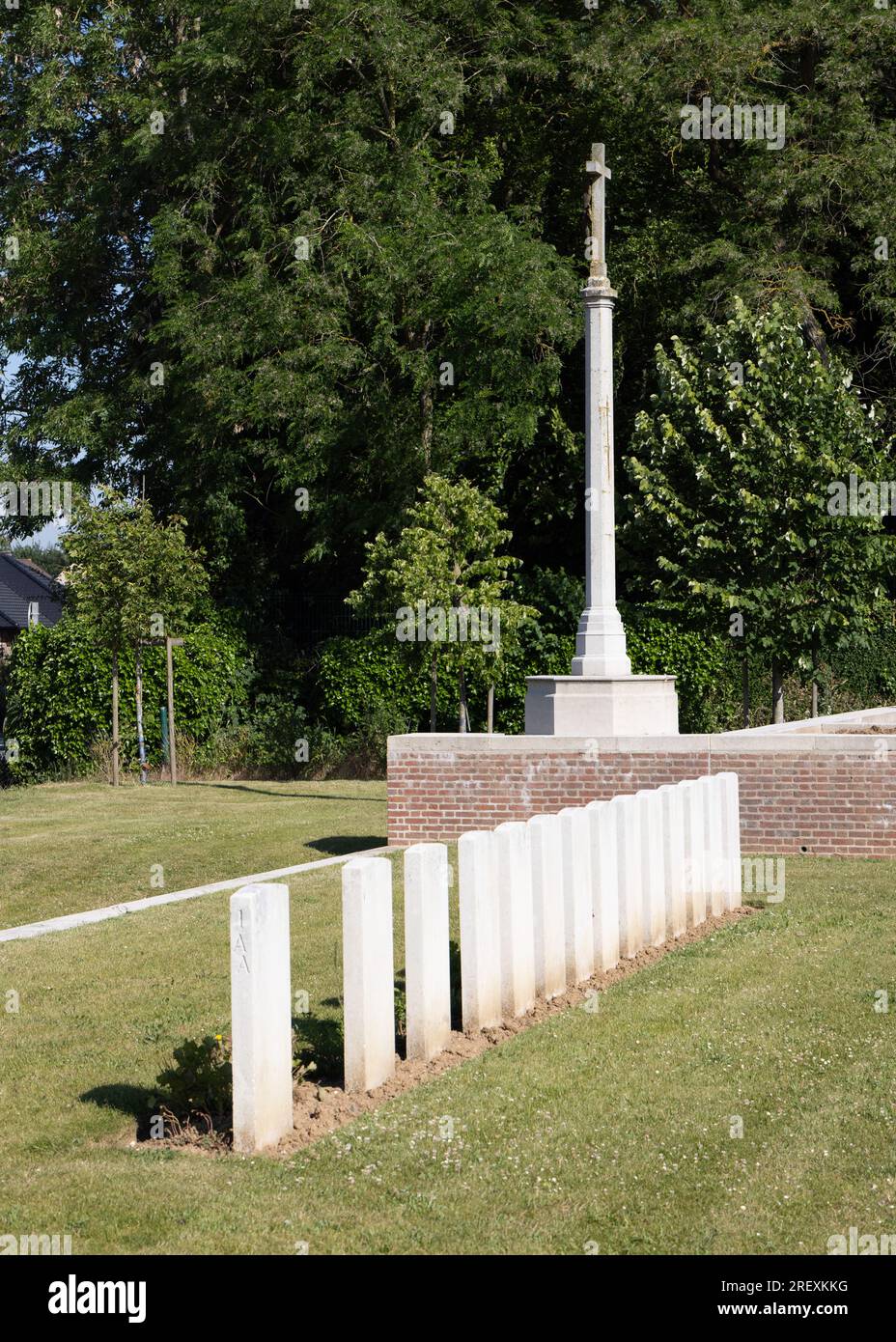 Die KÖNIGE BESITZEN DAS SCOTTISH BORDERERS MEMORIAL neben dem Tilloy ...