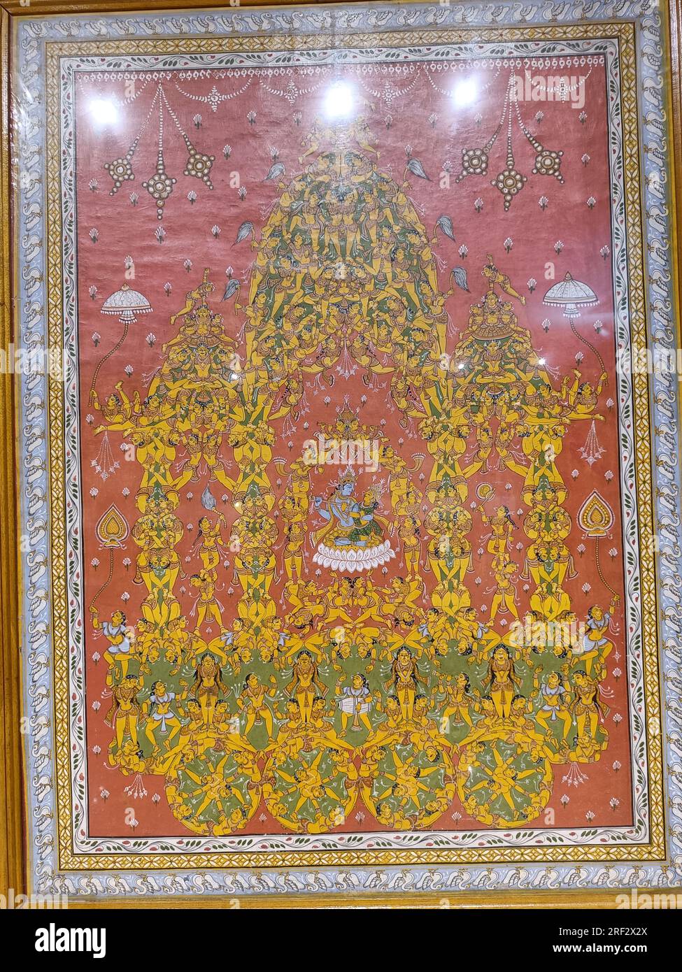 Kandarpa Ratha. Der Wagen von Kama, der gott der Liebe. Es zeigt die ...